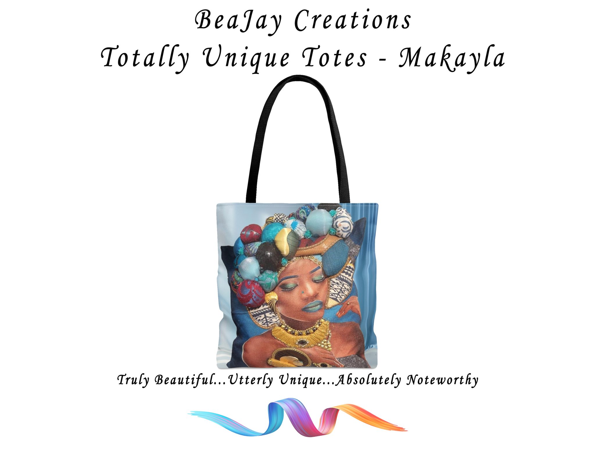 Makayla Tote Bag (unembellished, image only) – BeaJay Creations